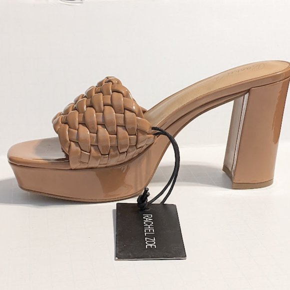 Rachel Zoe | Shoes | Rachel Zoe Gabrielle Light Brown Faux Leather Heel ...